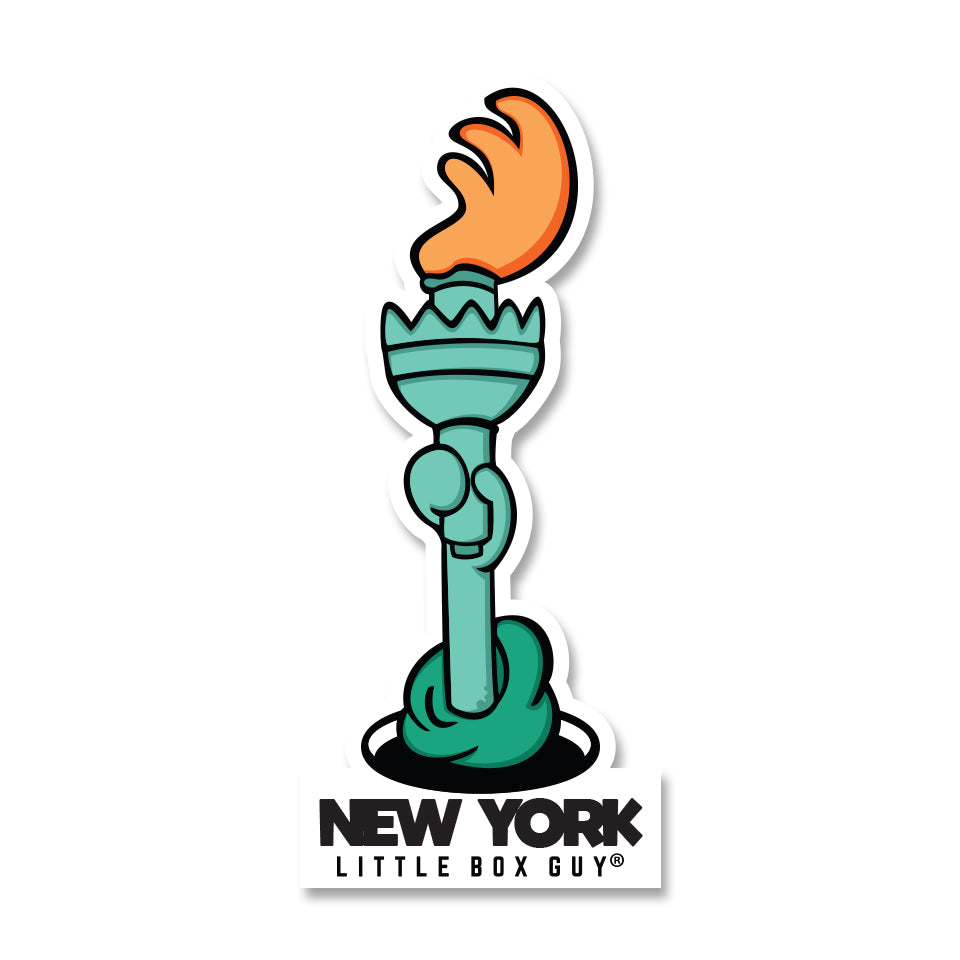 NYC Lady Liberty Sticker – Little Box Guy