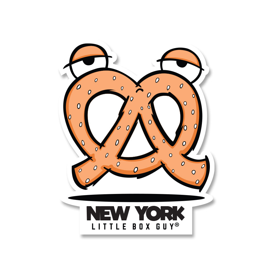 NYC Pretzel Sticker – Little Box Guy